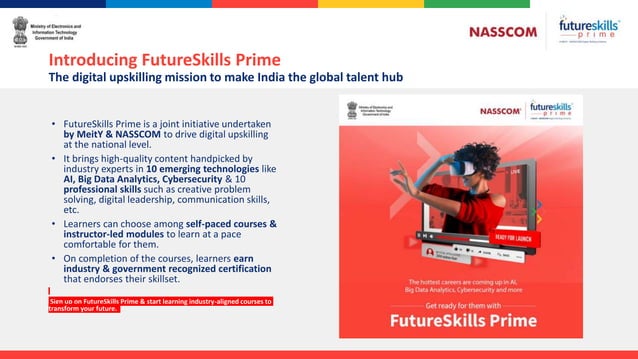 NASSCOM FutureSkills Prime – Bridging Demand-Skill gap in IT sector | PPTX | Cloud Computing ...