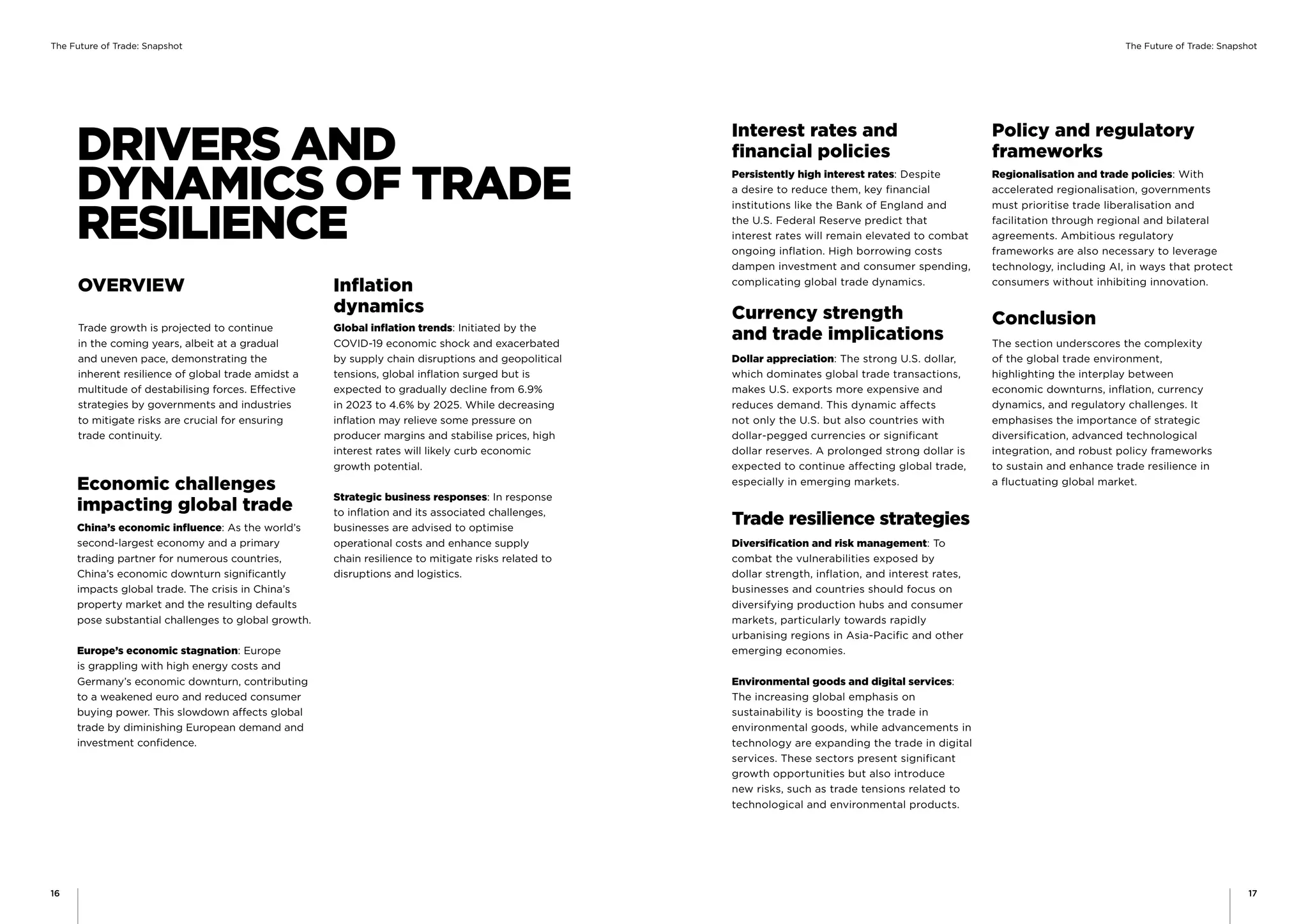 Future of Trade 2024 - Decoupled and Reconfigured - Snapshot Report | PDF