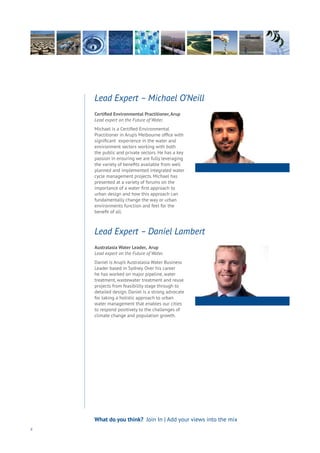 Future of water An initial perspective by Daniel Lambert and Michael O'Neill of Arup Sydney | PDF