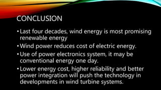 Future on power electronics for wind turbine systems | PPT