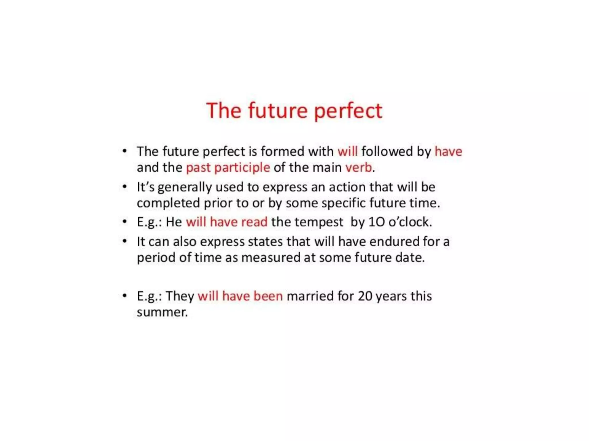 Future perfect | PPTX