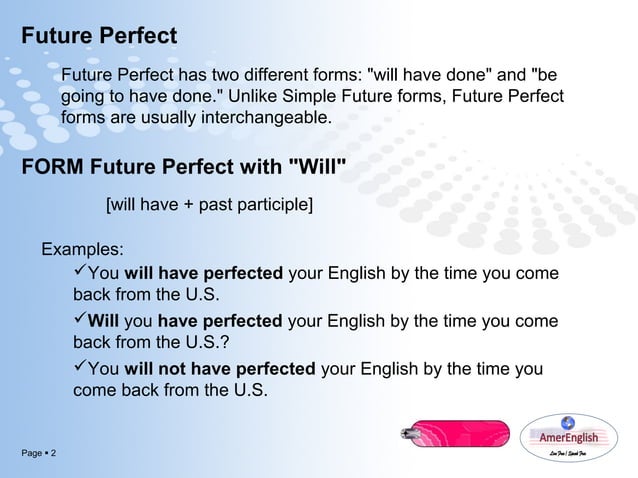 Future perfect 2 tense 10 | PPT