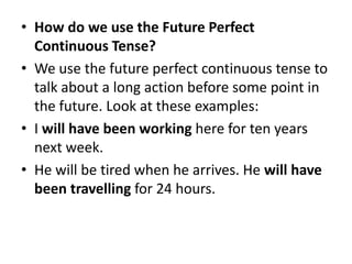 Future perfect continuous | PPT