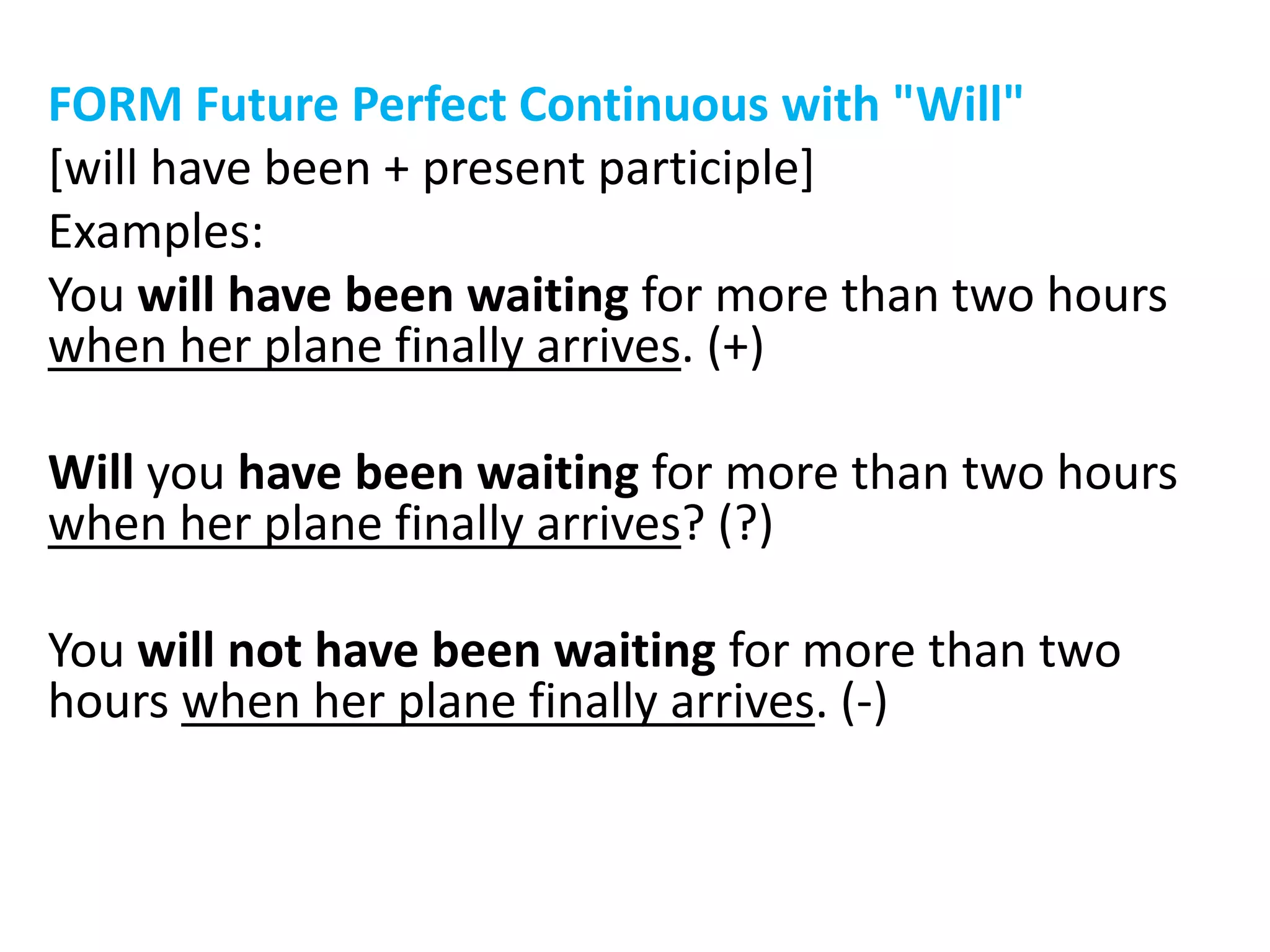 Future perfect continuous | PPT
