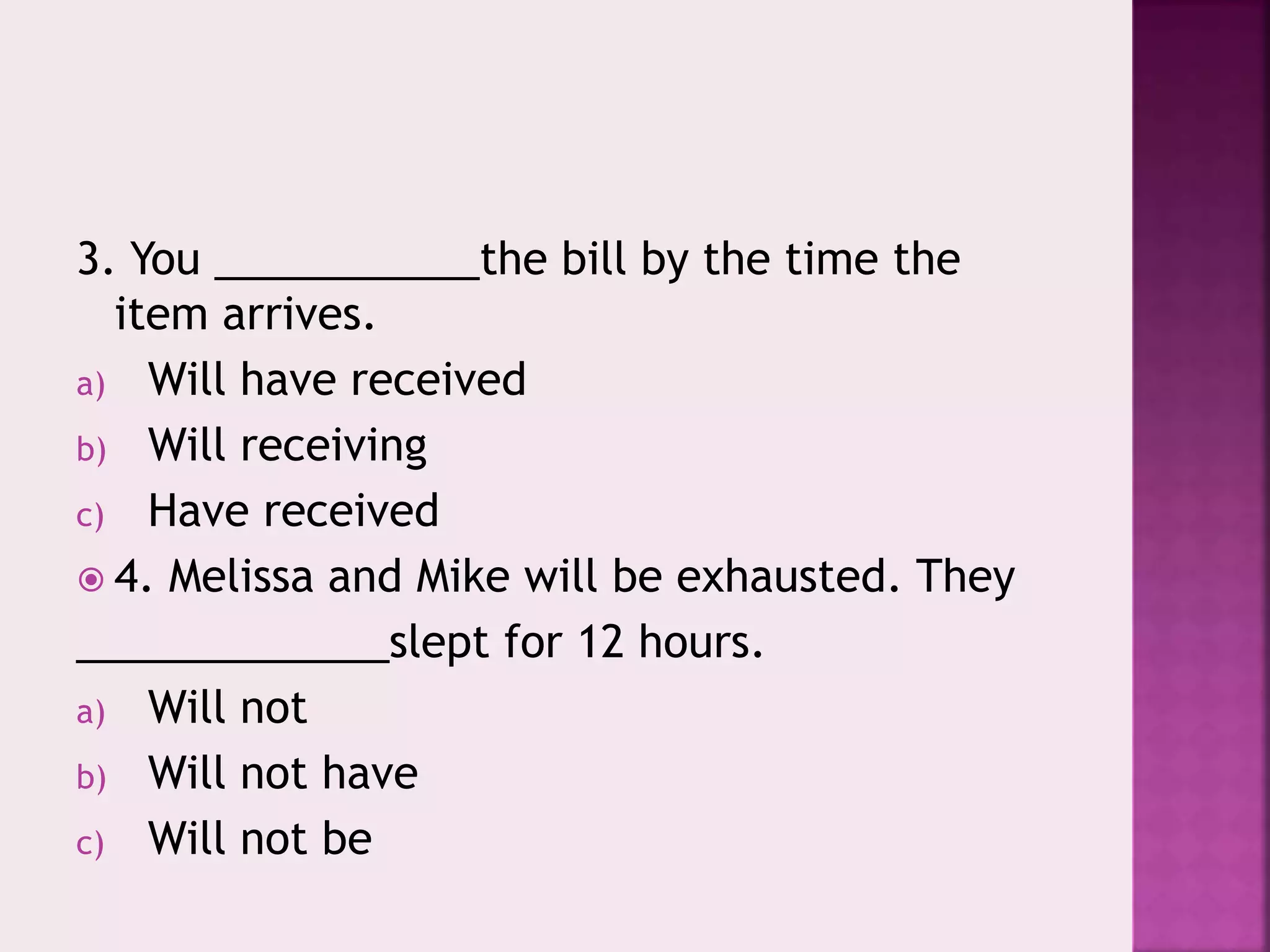Future perfect tense | PPT