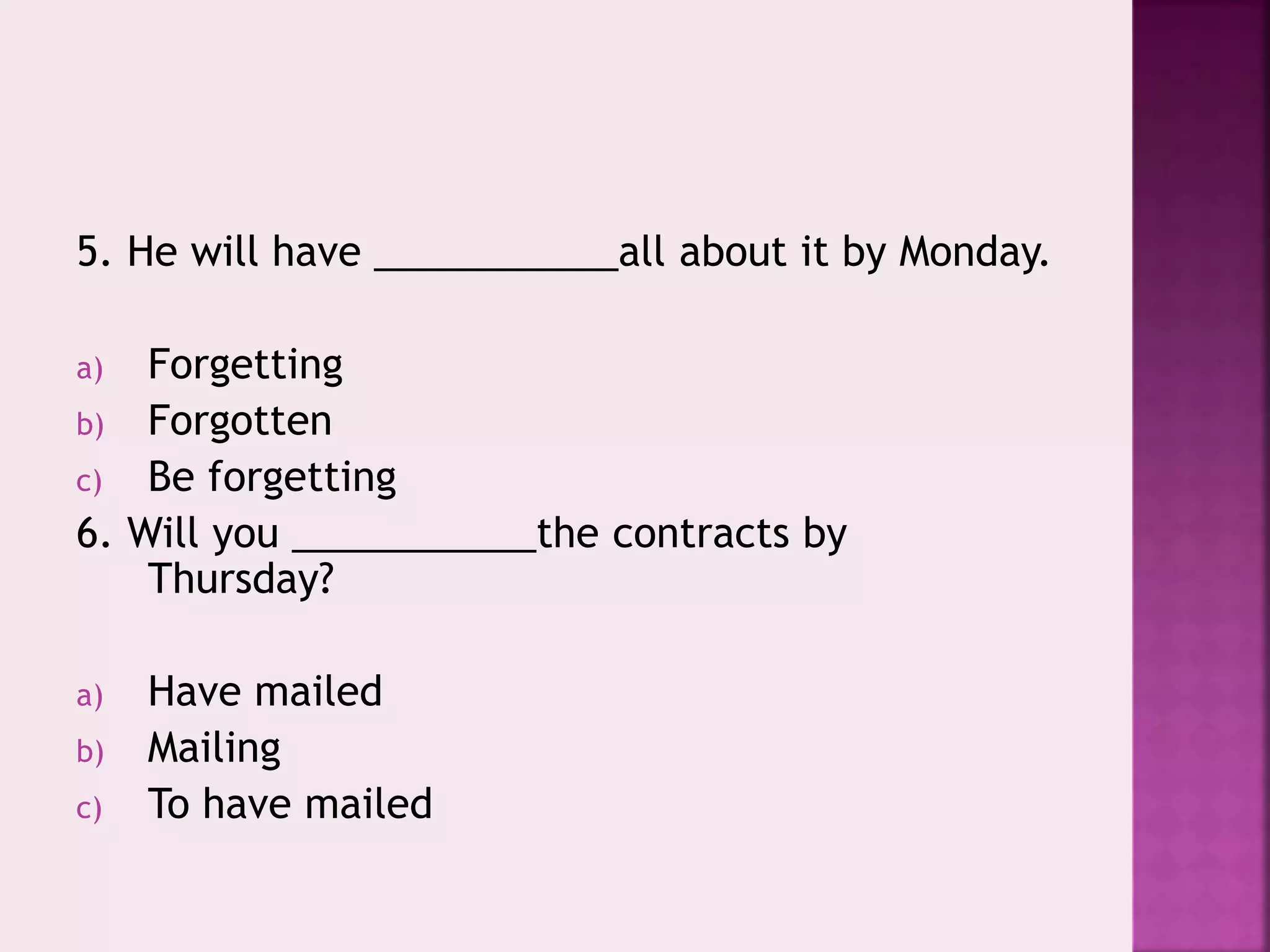 Future perfect tense | PPT