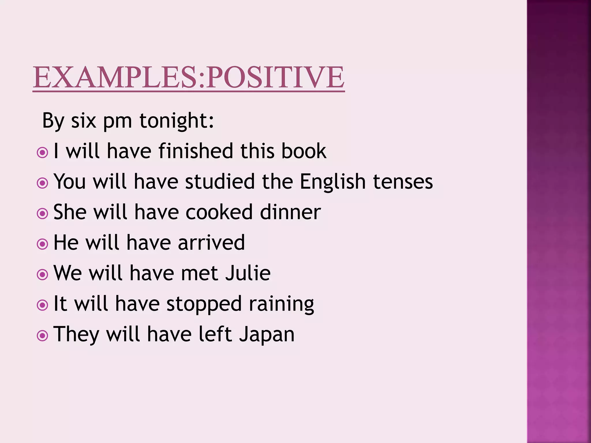 Future perfect tense | PPT