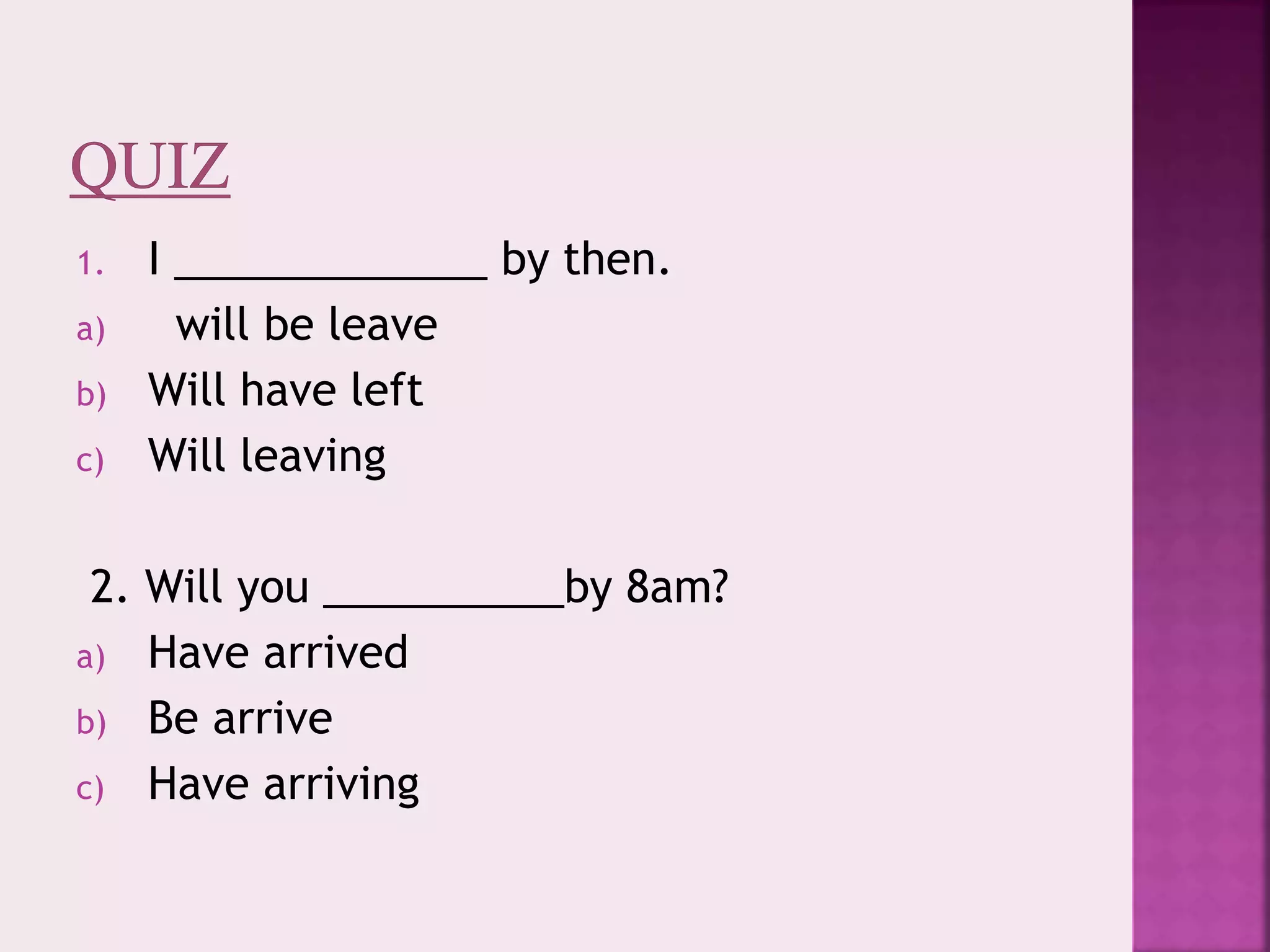 Future perfect tense | PPT