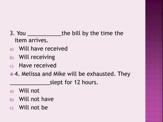 Future perfect tense | PPT