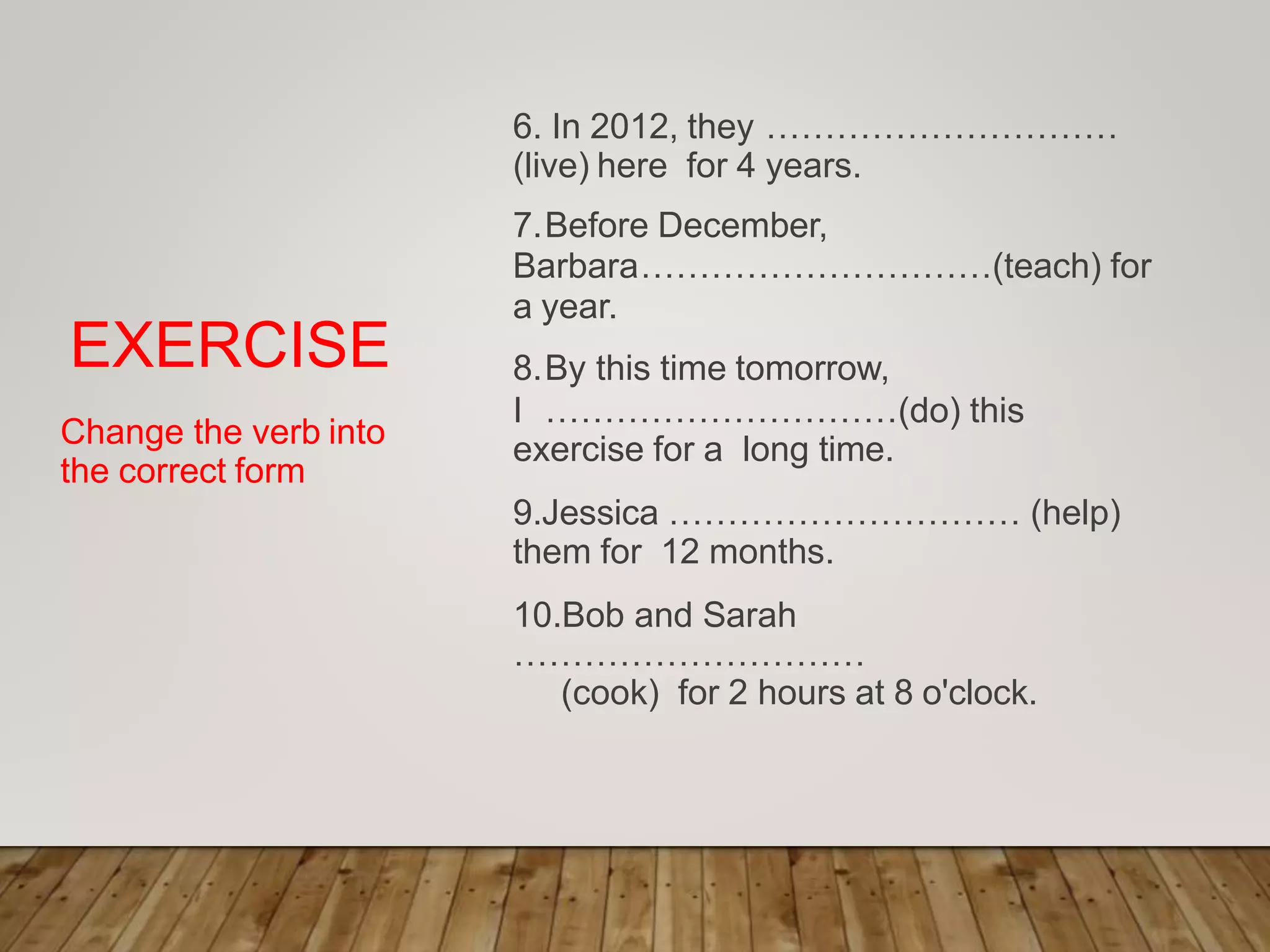 Future perfect continuous tense/ future perfect progressive tense | PPT