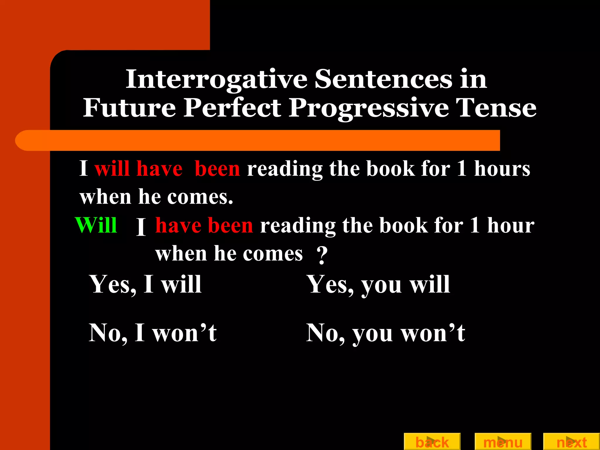 Future Perfect Continuous Tense | PPT