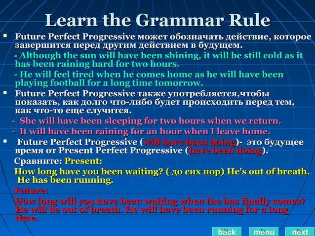 Future Perfect Continuous Tense | PPT