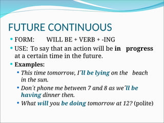Future Perfect&Future Continuousrules.ppt