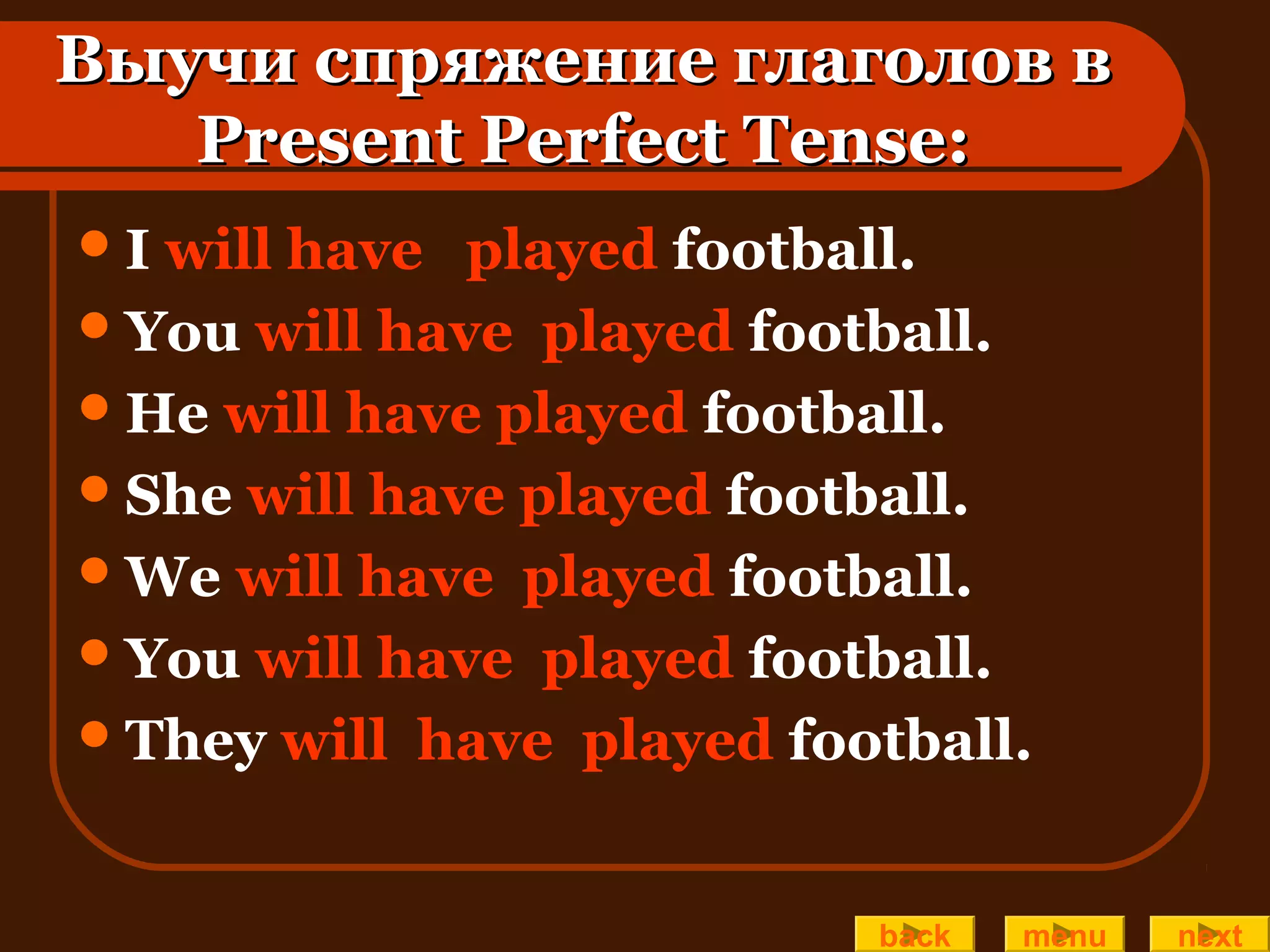 Future Perfect Tense | PPT