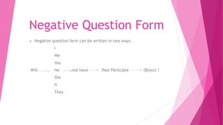 Future perfect tense | PPTX