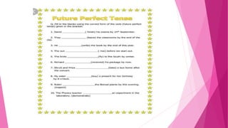 Future perfect tense | PPTX