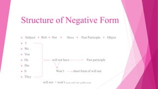 Future perfect tense | PPTX
