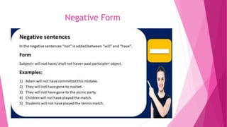 Future perfect tense | PPTX