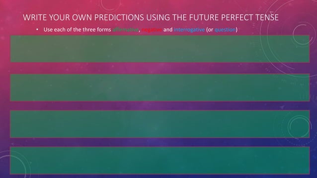 Future perfect tense | PPTX