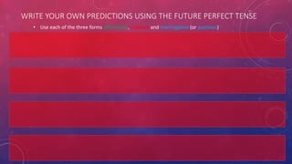 Future perfect tense | PPTX