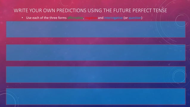 Future perfect tense | PPTX