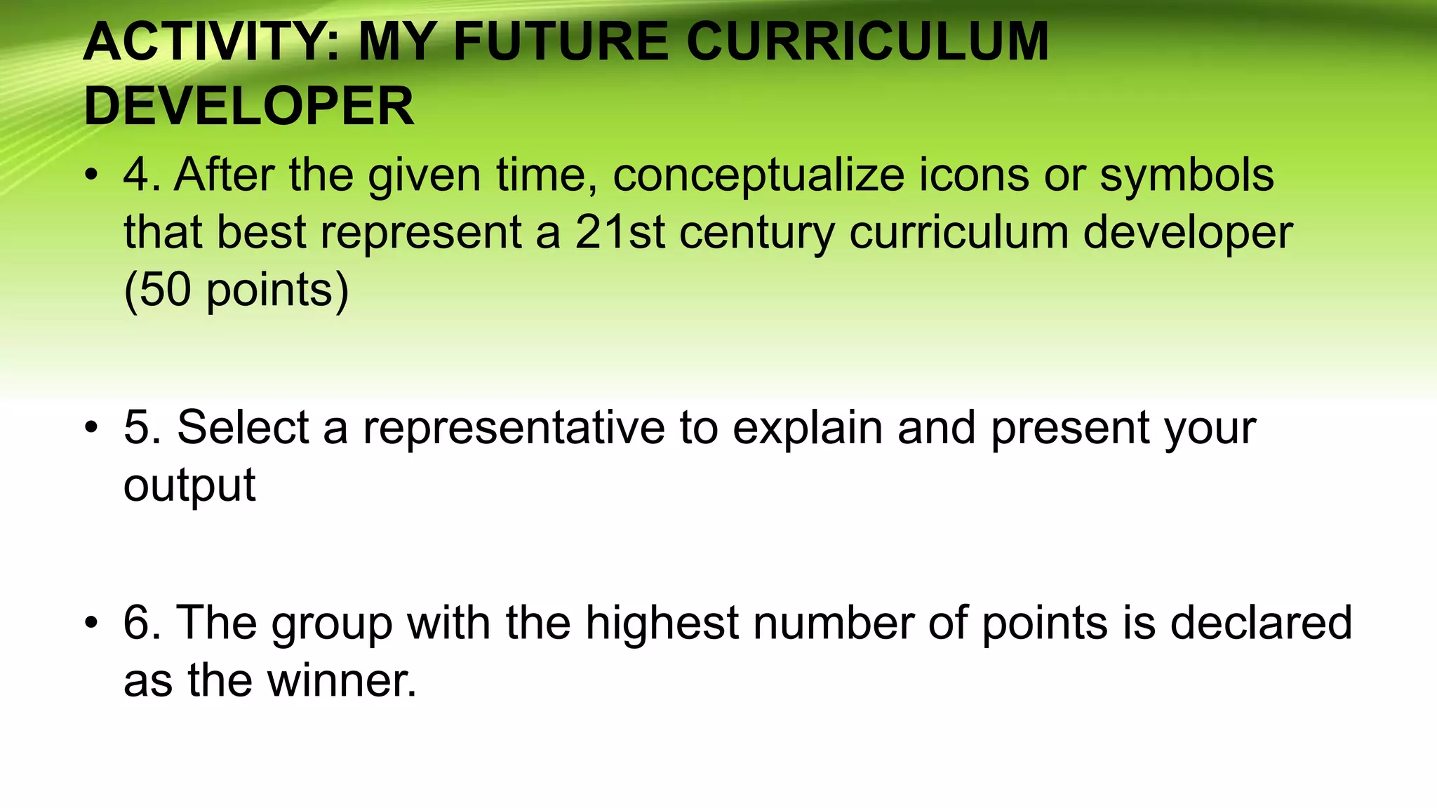 Future perspectives and trends in curriculum | PPTX