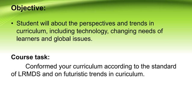 Future perspectives and trends in curriculum | PPTX | Online Education ...