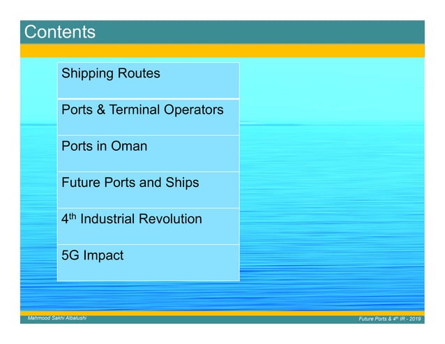 Future ports and 4 ir logistics supply chain - industrial revelution ...