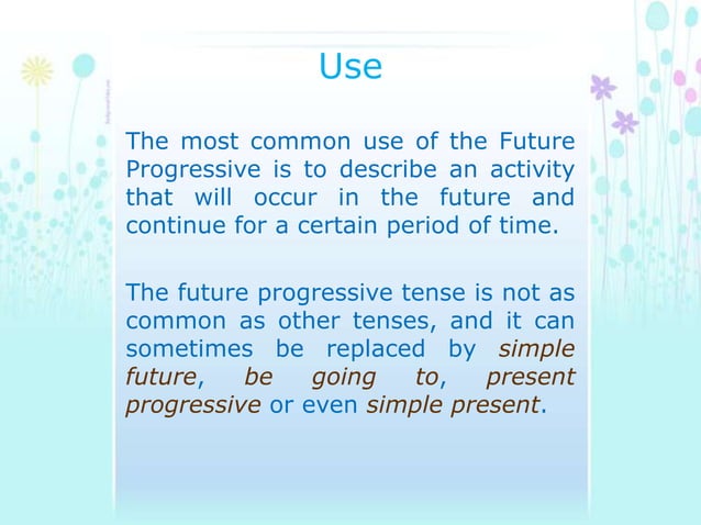 Future progressive | PPTX