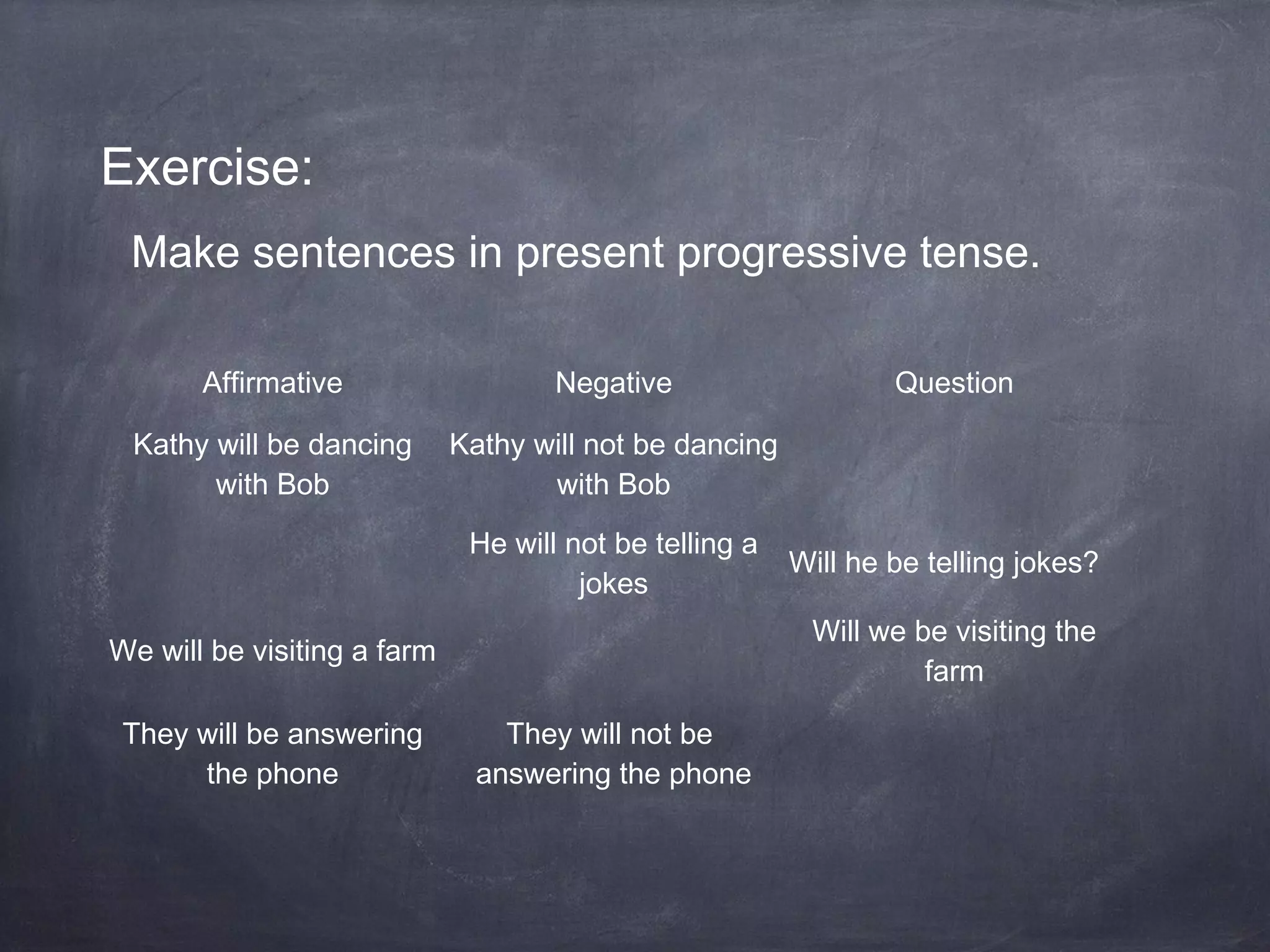 Future progressive tense | PPT