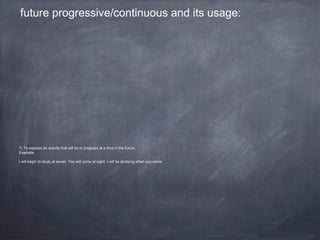 Future progressive tense | PPT