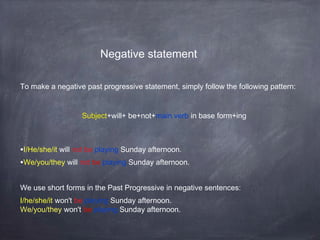 Future progressive tense | PPT