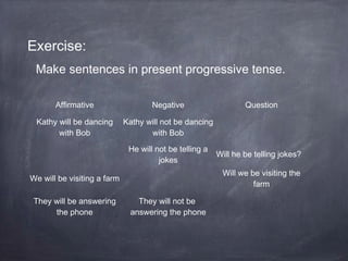 Future progressive tense | PPT