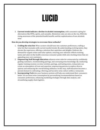 Futureproof Your Restaurant | Top 2024 Wine Trends | Lucid | PDF ...