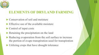 Future prospects and problems in dryland agriculture | PPTX