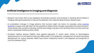 Future Research directions on the applications of AI in imaging and ...