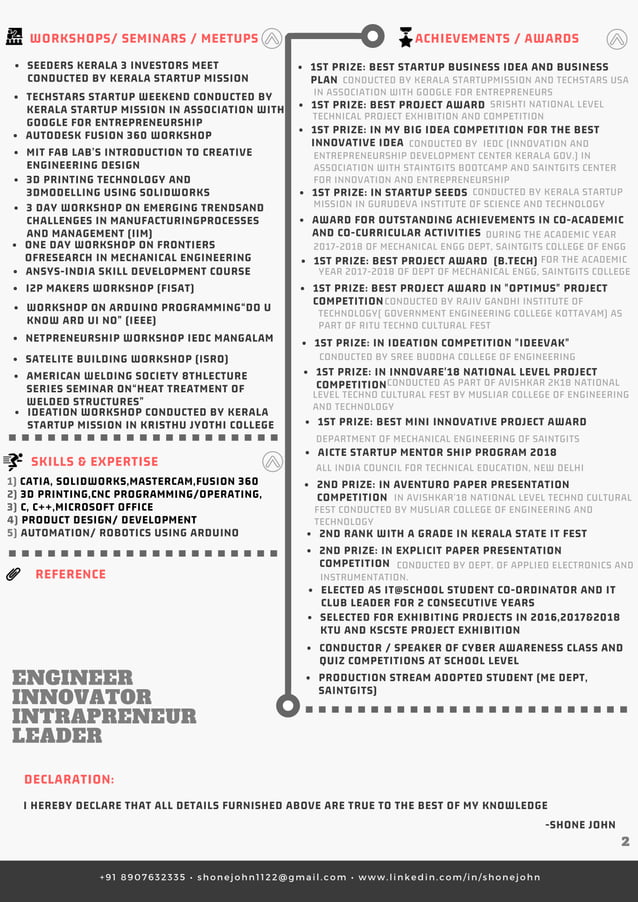 shone john resume | PDF | Business Expos & Conferences | Events