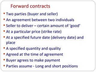Futures and forwards | PPT