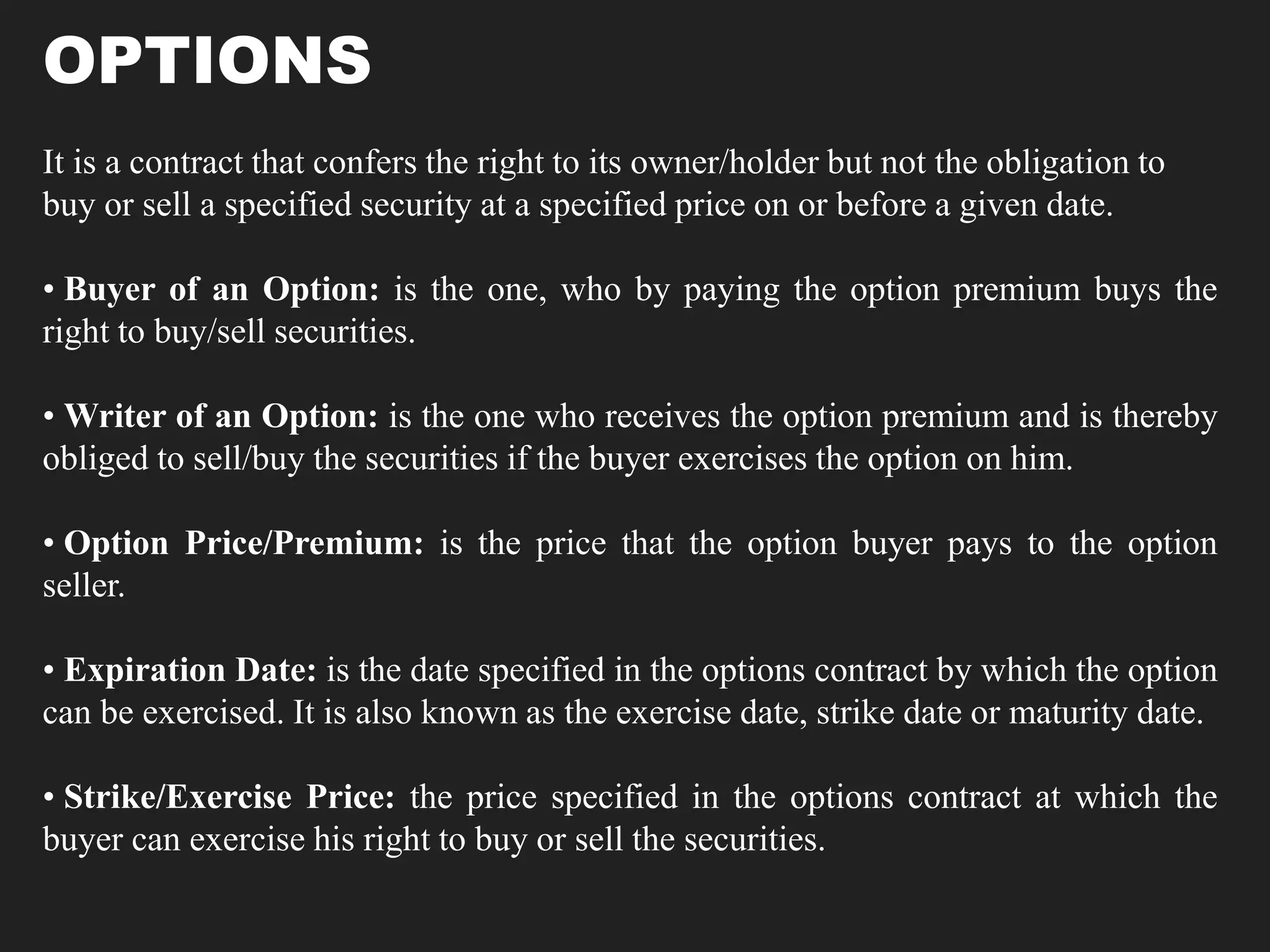 Futures and options | PPTX