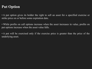 Futures and options | PPTX