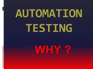 manual & automation testing | PPTX
