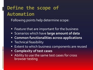 manual & automation testing | PPTX