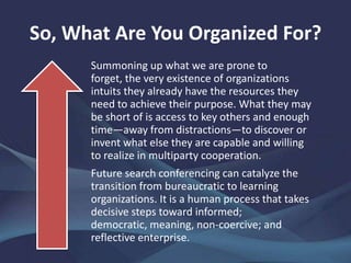 Future Search Conferencing | PPTX