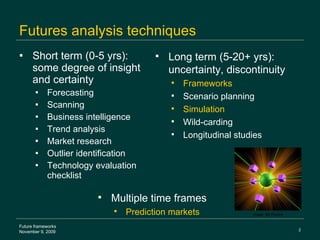 Futures Frameworks Simulation | PPT