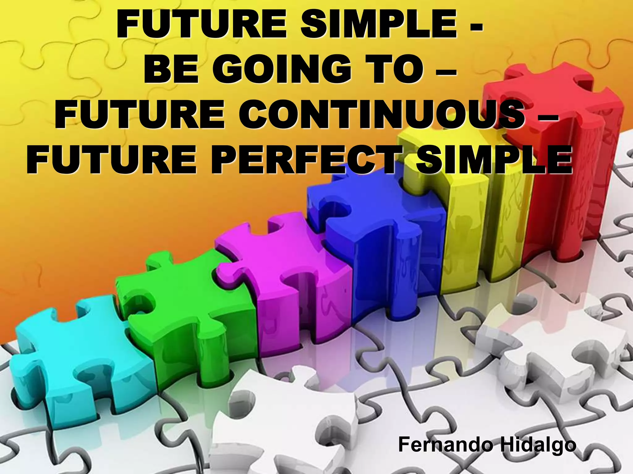 Future Simple Be Going To Future Continuous Future Perfect Simple