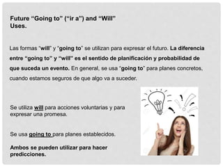Future simple and going to | PPTX