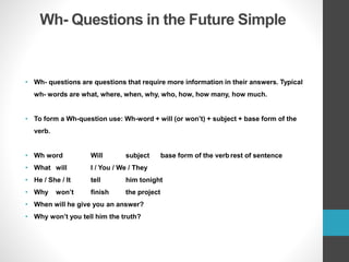 Future simple tenses | PPT