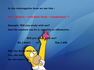 Future simple will | PPT