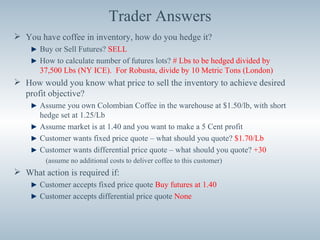 Coffee Trading / Hedging | PPT