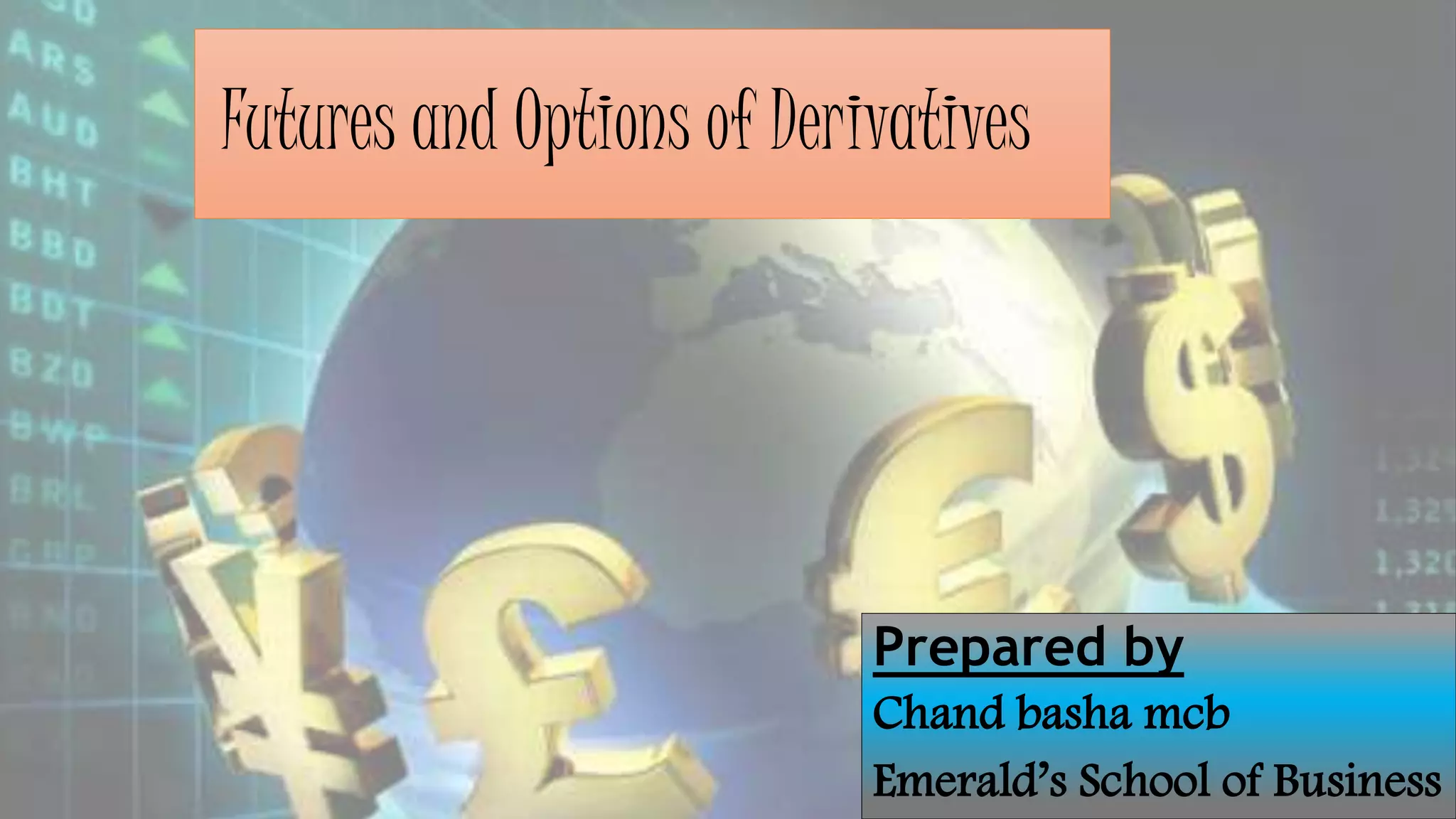 Futures&options Derivatives.MCB